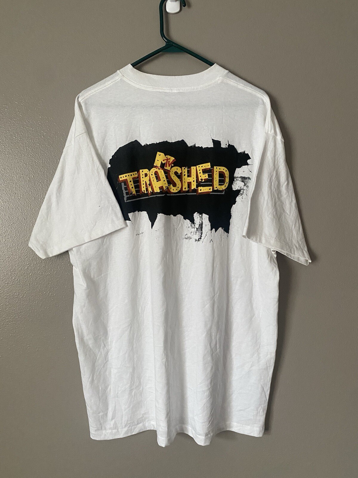 Vintage 1994 MTV Trashed Game Show T Shirt XL Rock Band Music Grunge ...