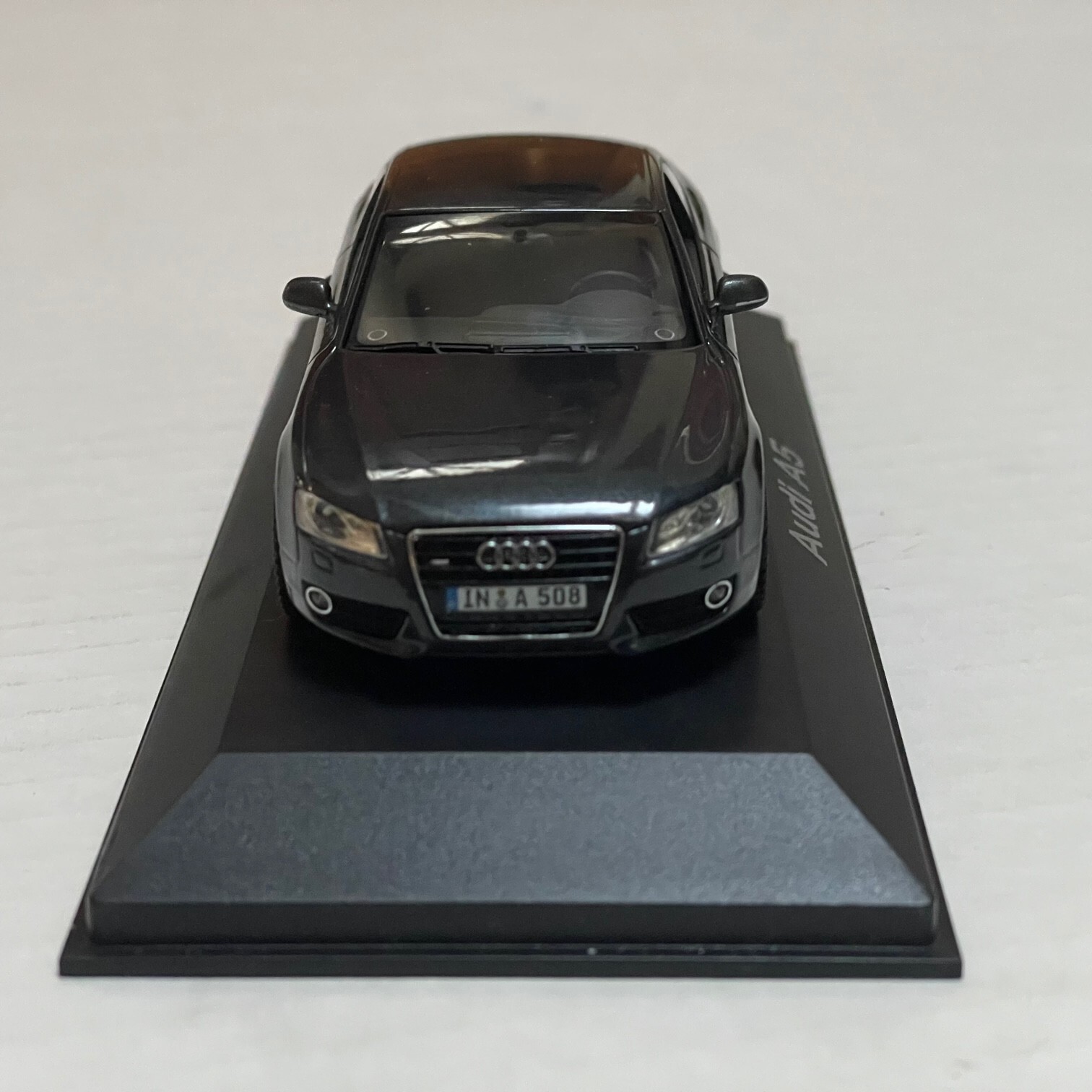 RARE - OFFICIAL AUDI A5 Coupe 1:43 Meteor Gray 3.2 Quattro Dealer Scale ...