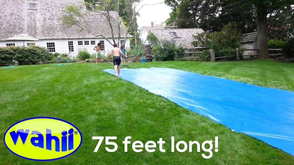 75ft Giant slip n slide.......backyard lawn tarp water slide - Wahii ...