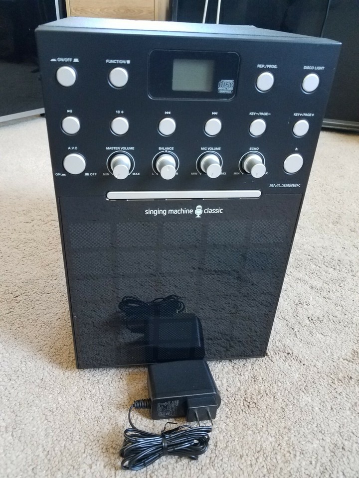 SINGING MACHINE CLASSIC KARAOKE SYSTEM SML388BK USED | eBay