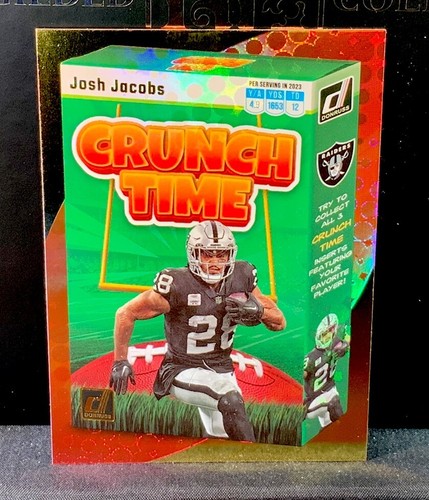 2023 Donruss Josh Jacobs Crunch Time SSP Case Hit #CT-9 Raiders | eBay