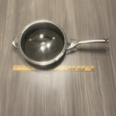 Vintage Calphalon 3 Qt Saucepan 5003 Hard Anodized Saute Pan w Glass ...