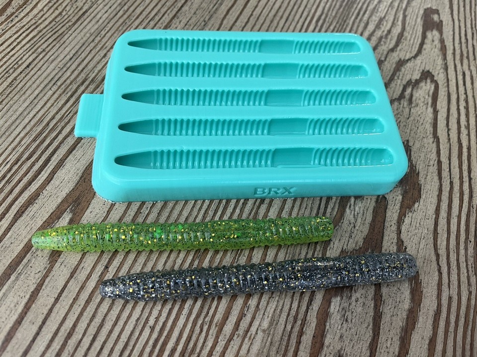 Soft Plastic Bait Mold, 5 inch Stick worm, Plastisol | eBay