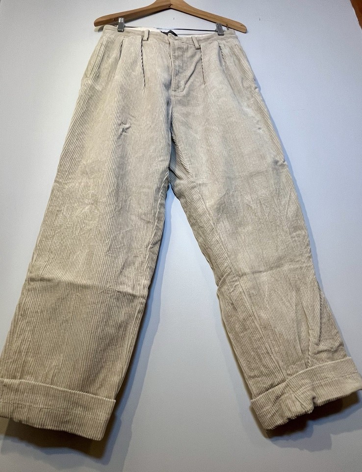 VTG 90s /Y2K Polo Ralph Lauren Andrew Corduroy Pants Pleated Cuffed ...