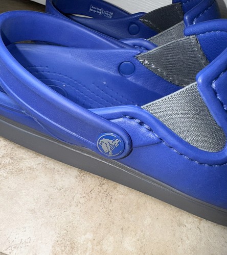 Crocs Citilane Clogs Blue & Gray Mens 7 - Womens 9 Slip-On Comfort Boat ...