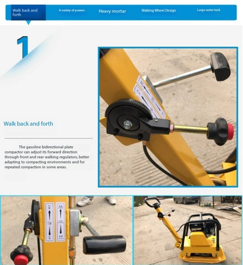 Gasoline-Powered Vibratory Plate Compactor Backfill Vibratory Plate ...