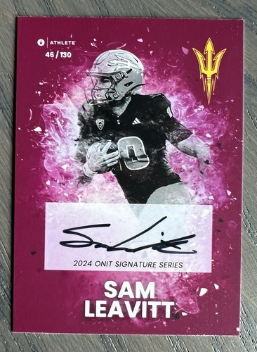 2024 Sam Leavitt Onit Auto /130 RC Football Signature Series #S-3 ...