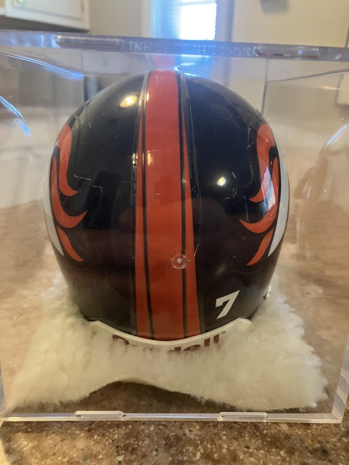 Riddell NFL Denver Broncos Mini Helmet with display case. | eBay