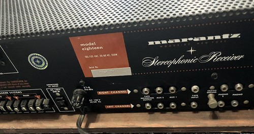 Vintage Marantz Model Eighteen / 18 Tube Stereo Receiver with Original ...