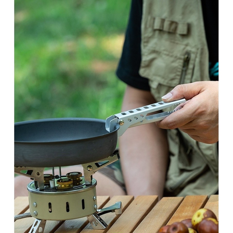 Camping Tongs BBQ Grill Tool Ventilated Hollow Structure Heat Resistant ...