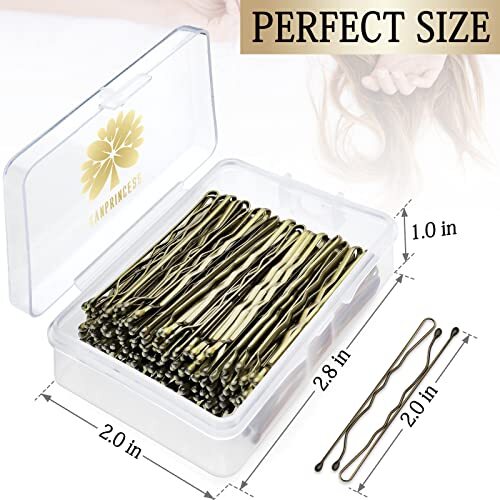 100PCS 2Inches Hair Pins Kit Hair Clips Secure Hold Bobby Pins Hair ...