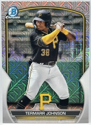 Termarr Johnson 2023 Bowman Chrome Mega Box Mojo Refractor Rookie RC # ...