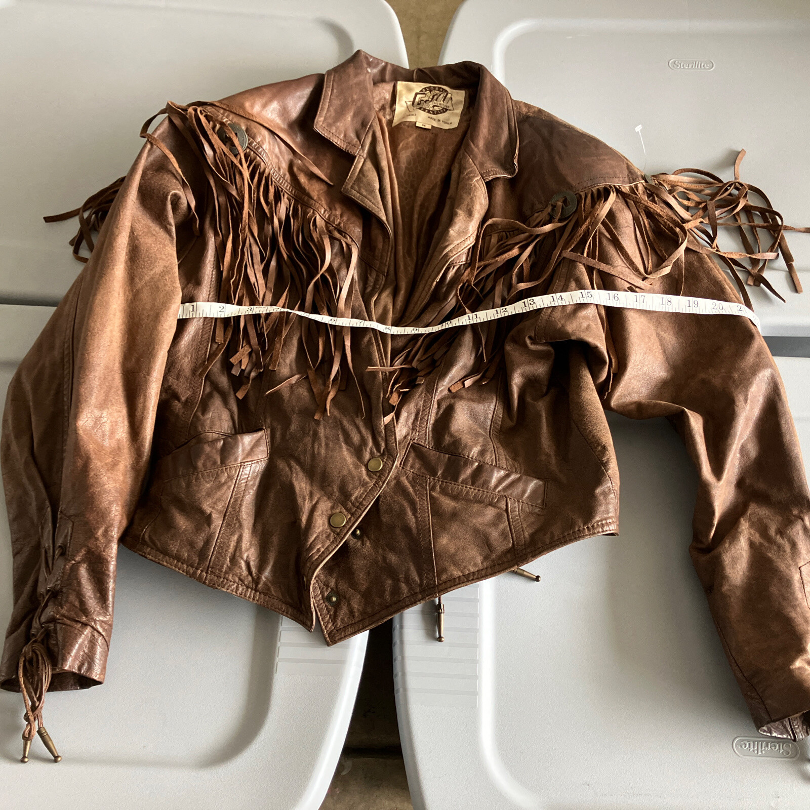 Women’s Global Identity Leather Vintage Jacket Coat F… - Gem