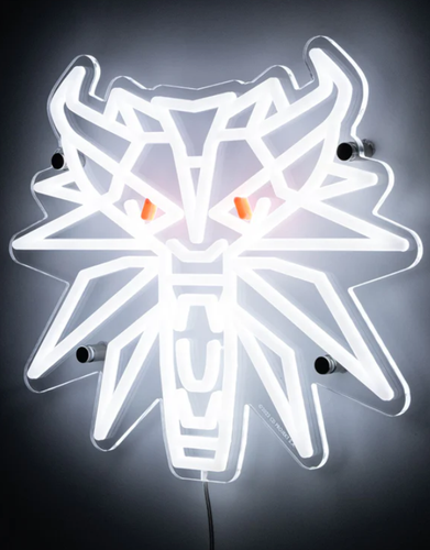 The Witcher White Wolf Geralt LED Sign Light Wall Lamp Figure Statue ...