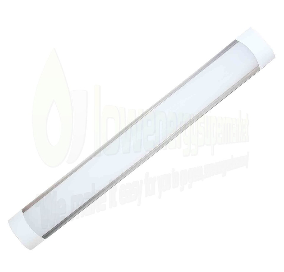 Slimline LED Tube Light Batten Ceiling or Wall Mount Slim High Lumens 2 ...