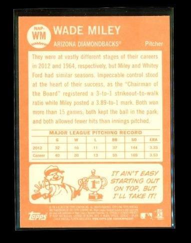 2013 TOPPS HERITAGE NEW AGE PERFORM Baseball Card NAP-WM WADE MILEY ...