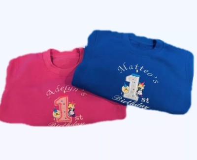 BABY 1ST BIRTHDAY HOODIE,OUTFIT,JUMPER NAME PERFECT PERSONALISED ...