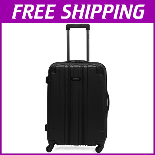 Durable ABS Spinner Luggage, Midnight Black, 24-Inch | eBay