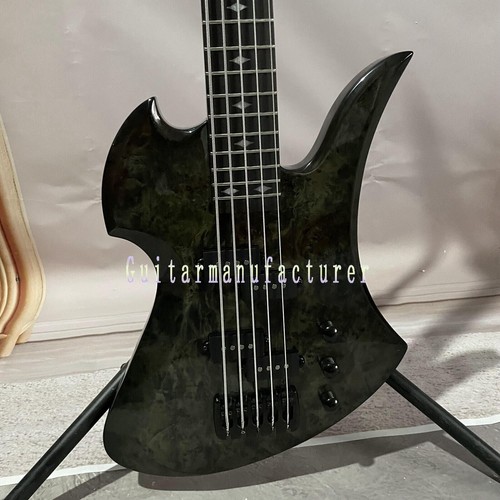 Tree Burl Top Mockingbird 5 Strings Electric Bass Guitar Maple Neck ...