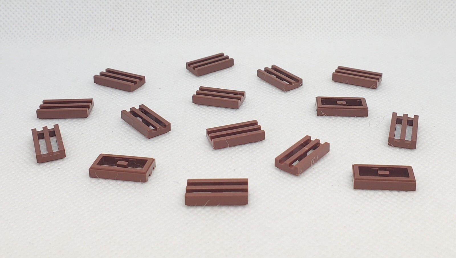 LEGO Parts Tile 1 x 2 Grille Bottom Groove Lip 2412 2412b [15 pieces ...