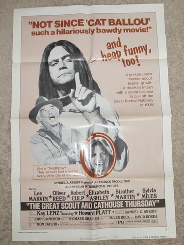 THE GREAT SCOUT AND CATHOUSE THURSDAY ORIGINAL TRI FOLD MOVIE POSTER ...