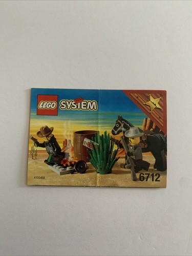 LEGO 6712 Instruction Manual Only Sheriff's Showdown 1996 Cowboy ...