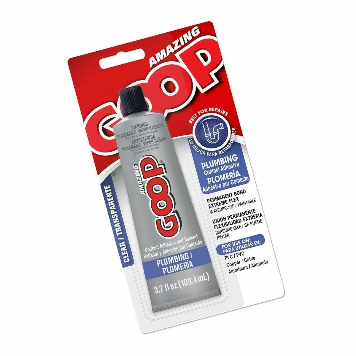 Marine Goop Goop Industrial Adhesive - 3.7 Fl Oz Clear, Super Strong ...