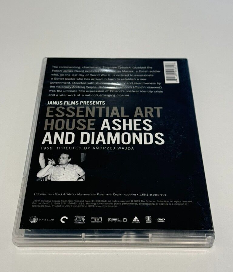 Ashes and Diamonds (DVD 2009 Essential Art House Criterion Collection ...