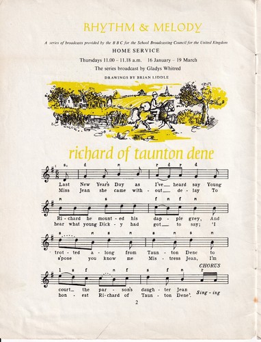 1964 Spring 'Rhythm and Melody' BBC schools Drawings: Brian Liddle | eBay
