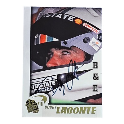 1997 Press Pass Autograph Bobby Labonte Racing Nascar SP #'d /520 | eBay