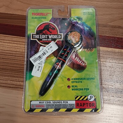 Tiger Electronics The Lost World Jurassic Park Electronic Pen NEW Rare ...
