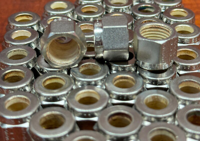 44 x #5 PARKER 5/16" Ferrule Nut 5NU5-316 Stainless Steel Compression ...