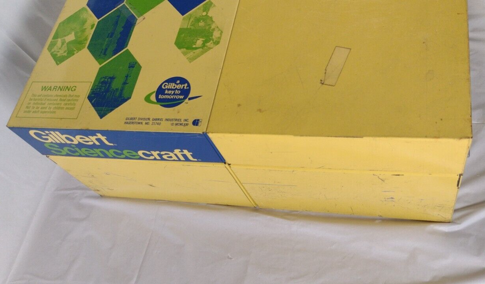 1971 Gilbert Chemcraft Action Lab Metal Case Vintage Chemistry Science ...