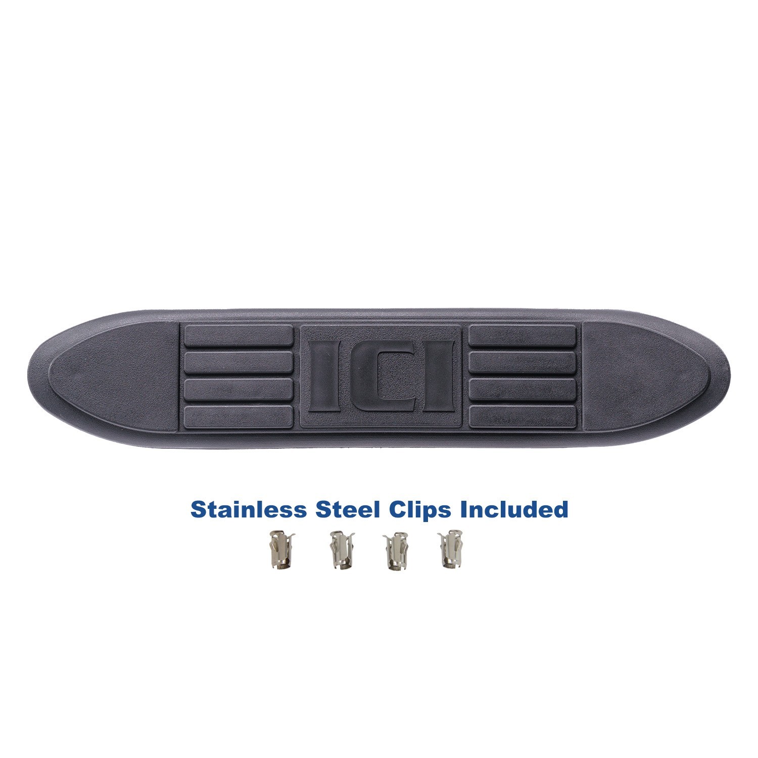 ICI 3" Round Bar Saddle Style Step Pad (With ICI logo. Clips Included ...