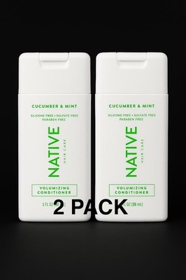 Native Travel Size Vegan Cucumber Mint Natural Volume Shampoo 3oz ...