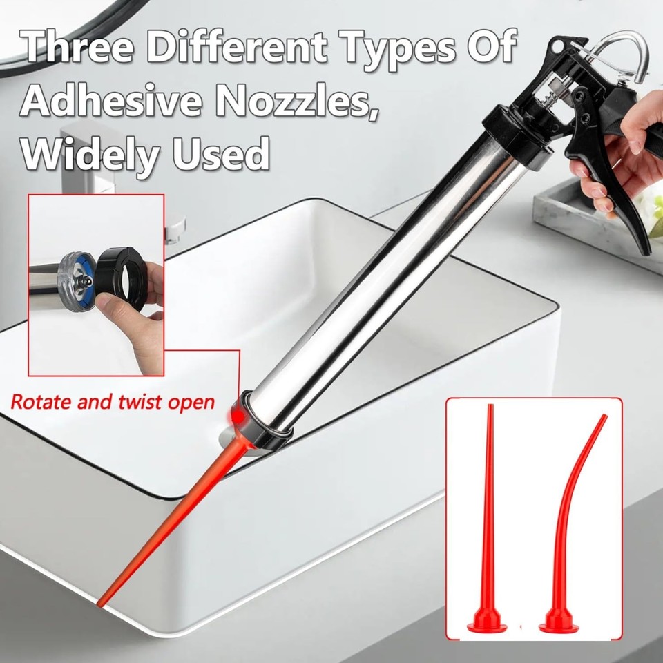 caulking extension nozzle Caulking Nozzle for Sausage Caulking Gun Long ...