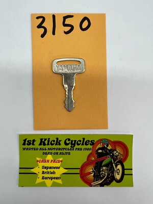 NOS YAMAHA MOTORCYCLE KEY GENUINE JAPAN ORIGINAL OEM PRE CUT # 3150 | eBay