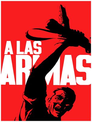 9733.A las arms.guerrilla raising machine gun.POSTER.decor Home Office ...