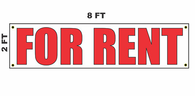 FOR RENT Banner Sign 2x8 for Business Shop Building Store Front | eBay