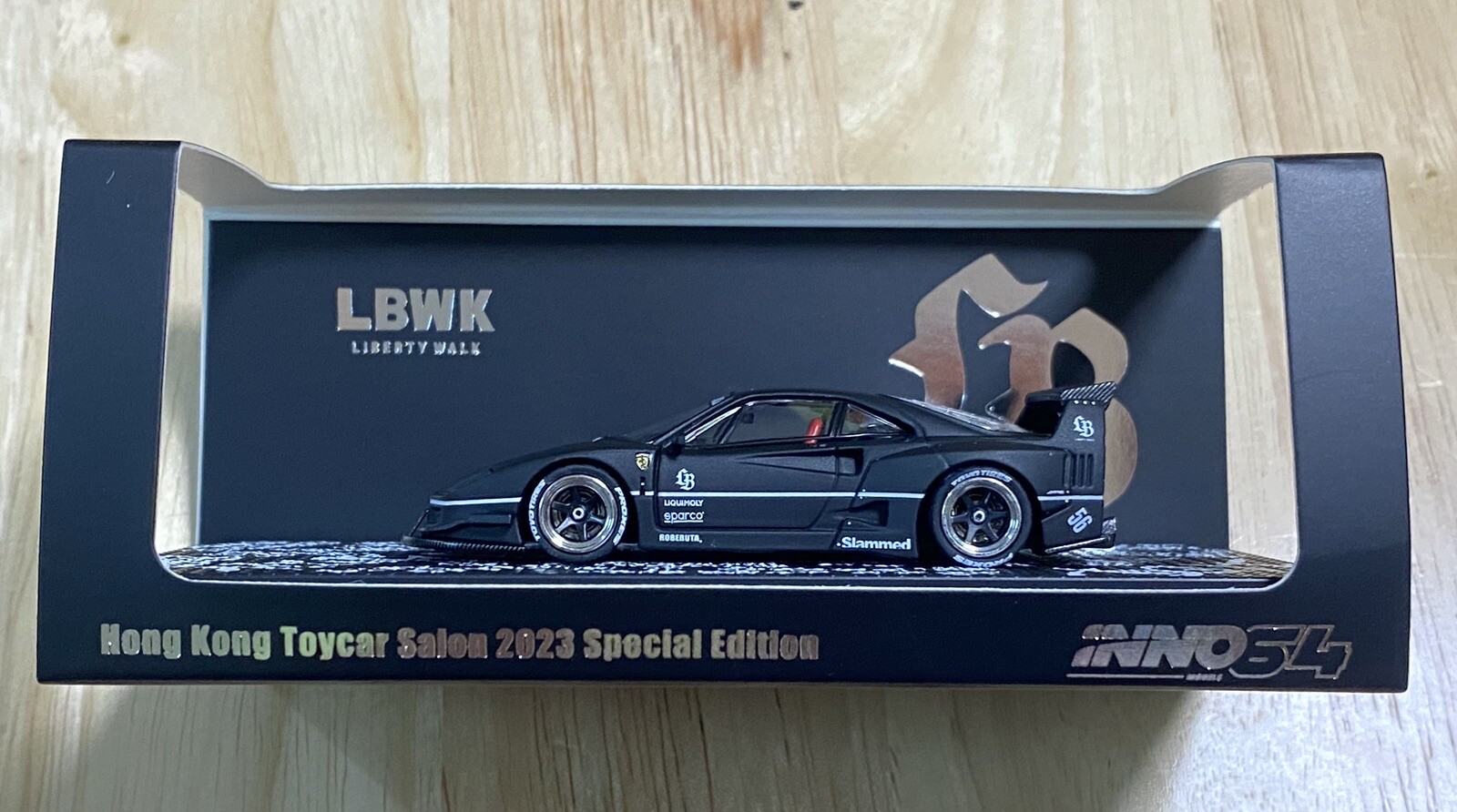 Inno64 LBWK F40 Matte black HK ToyCar Salon 2023 Special Edition 1/64 ...