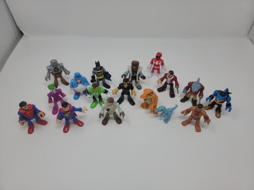 Lot 17 of Mini Figures Imaginext Hasbro Marvel DC Jurassic Park Sharks ...