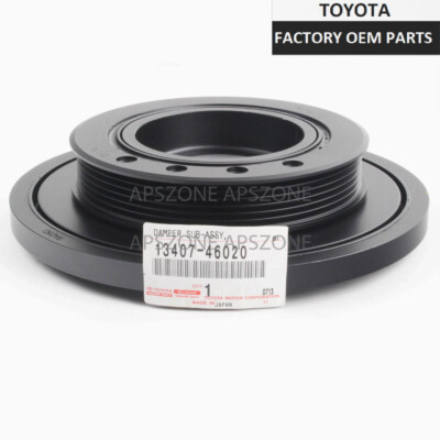 GENUINE TOYOTA SUPRA LEXUS CRANKSHAFT HARMONIC BALANCER PULLEY OEM ...