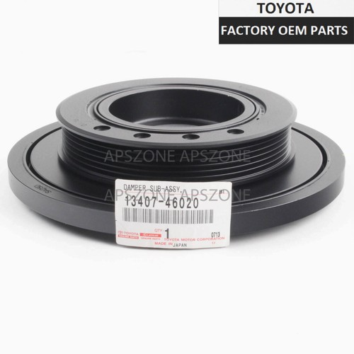 GENUINE TOYOTA SUPRA LEXUS CRANKSHAFT HARMONIC BALANCER PULLEY OEM ...