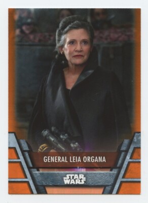 2020 Topps Star Wars Holocron ORANGE parallel card - Gen Leia Organa 82 ...