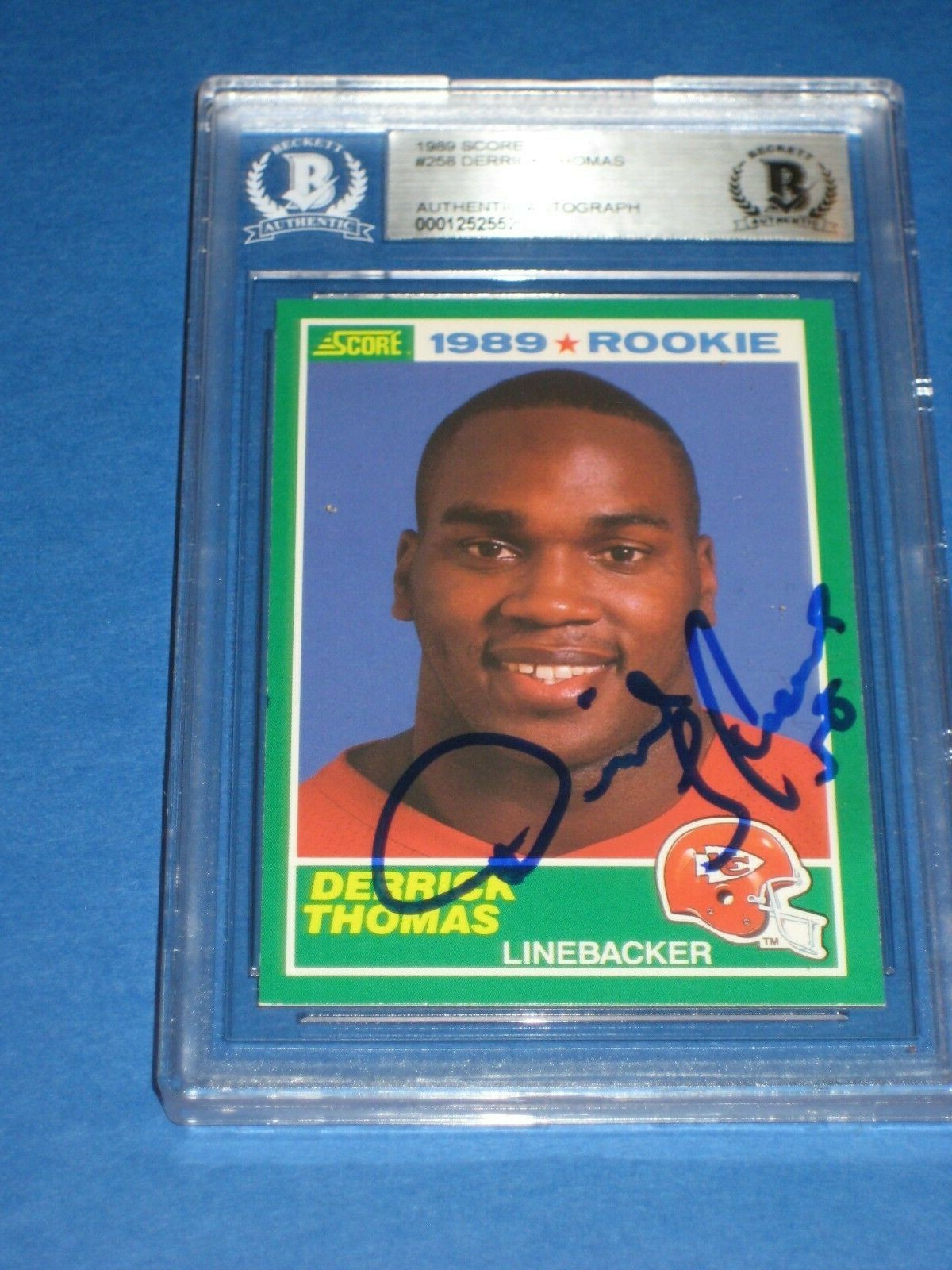 Derrick Thomas Autographed Memorabilia | Signed Photo, Jersey ...