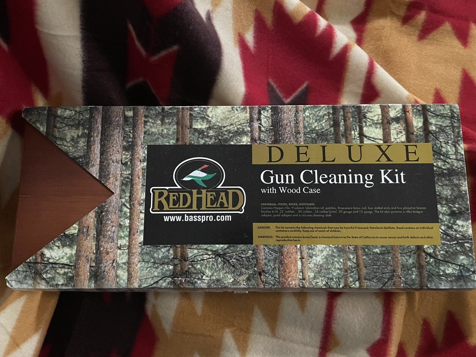 RedHead Deluxe Gun Cleaning Kit with Wood Case | eBay