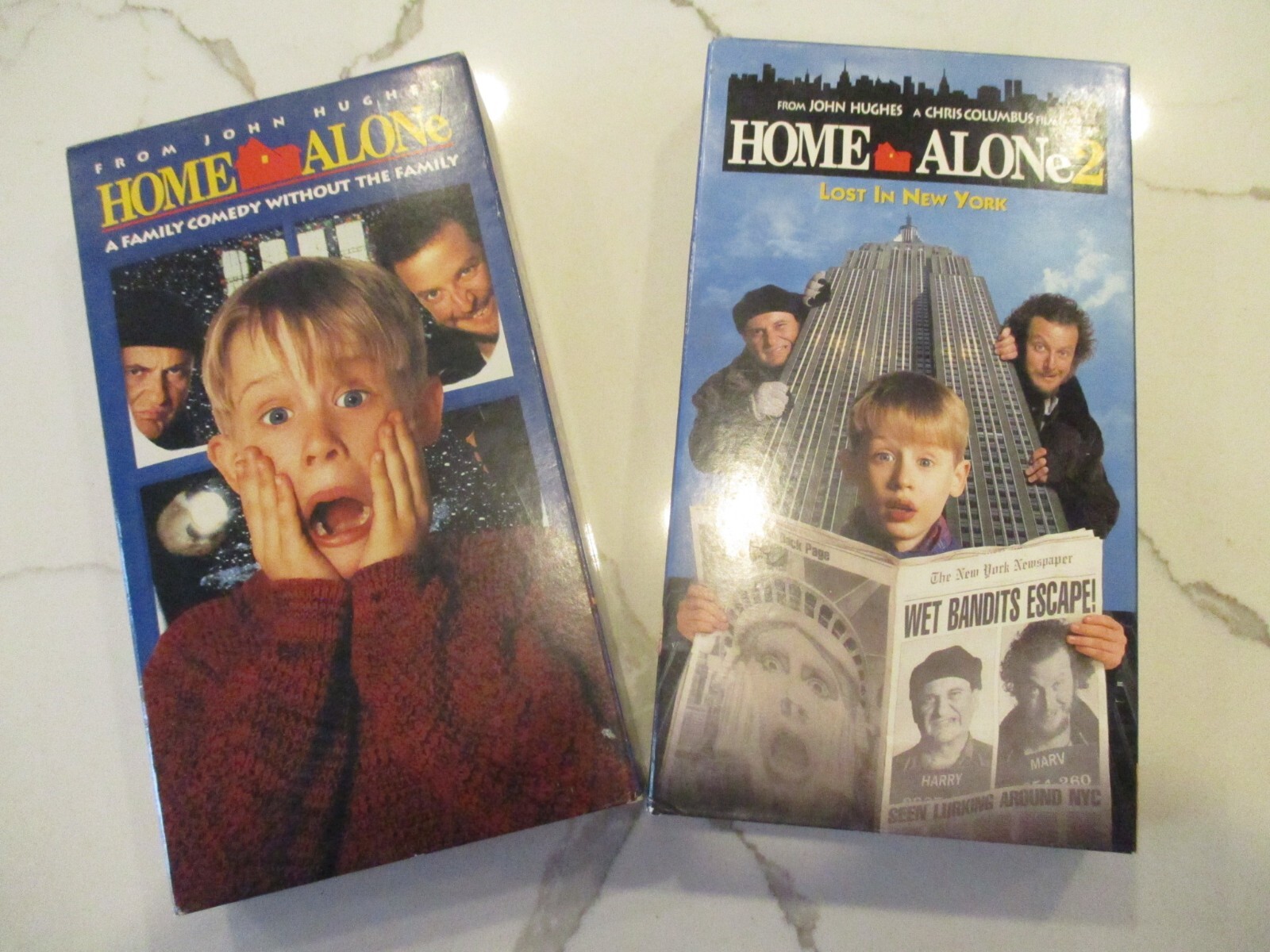VHS Home Alone 1 and 2 movie set the lost in new york 2oth century fox ...