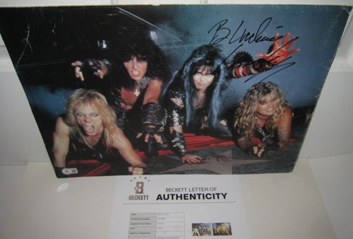WASP SIGNED TOUR PROGAM POSTER 1984 BLACKIE LAWLESS AUTOGRAPH BECKETT ...