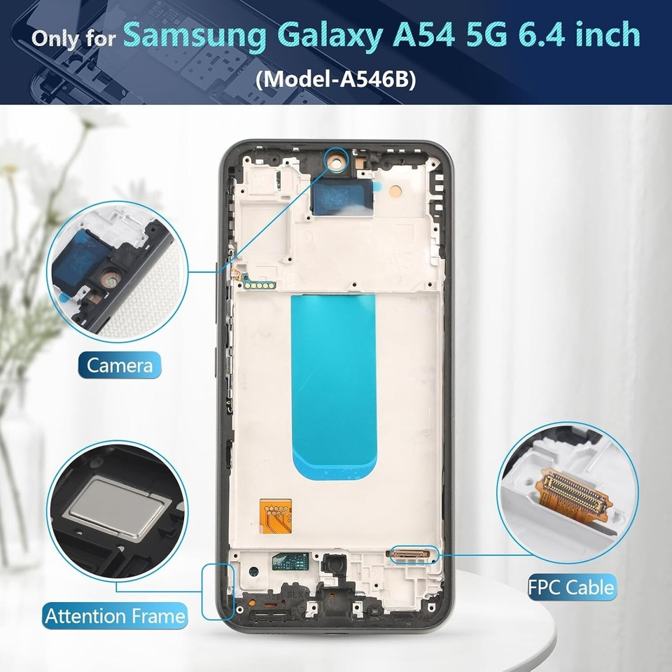 For Samsung Galaxy A54 5G SM-A546B OLED LCD Display Screen Replacement ...