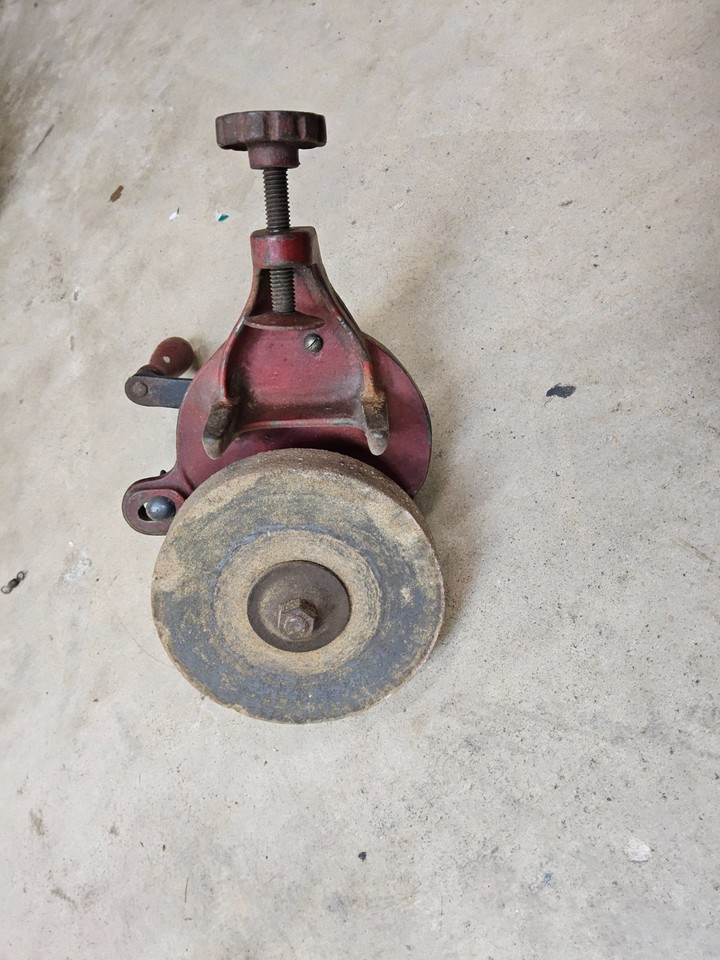 VTG Hand Crank Bench Grinder Sharpener Grinder Wheel Knife Sharpening ...